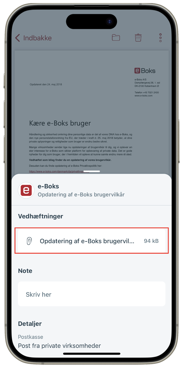 Hvordan åbner man et bilag? – e-Boks brugersupport