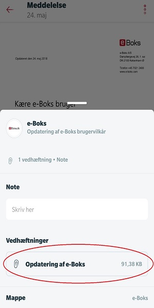 Hvordan åbner man et bilag? – e-Boks brugersupport